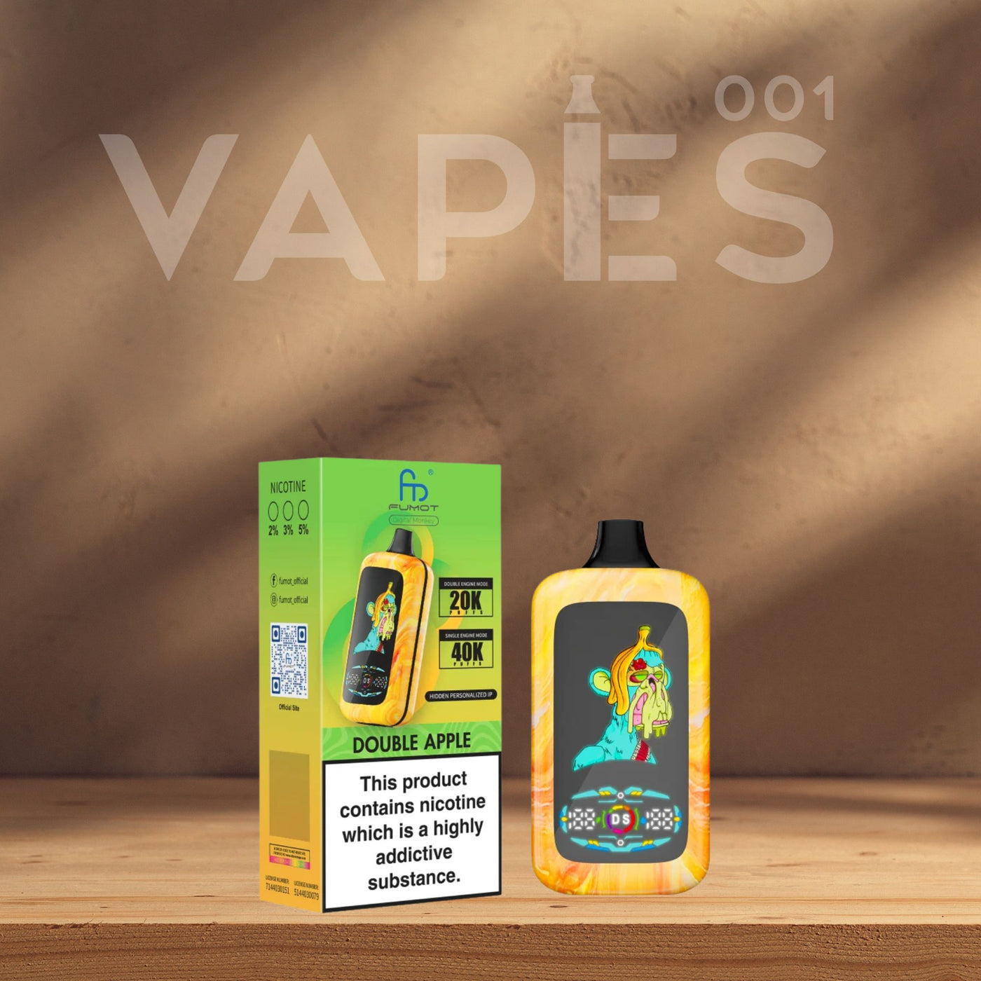 Inicio Fumot – Digital Monkey 40K – Vaper Desechable 2% Nicotina