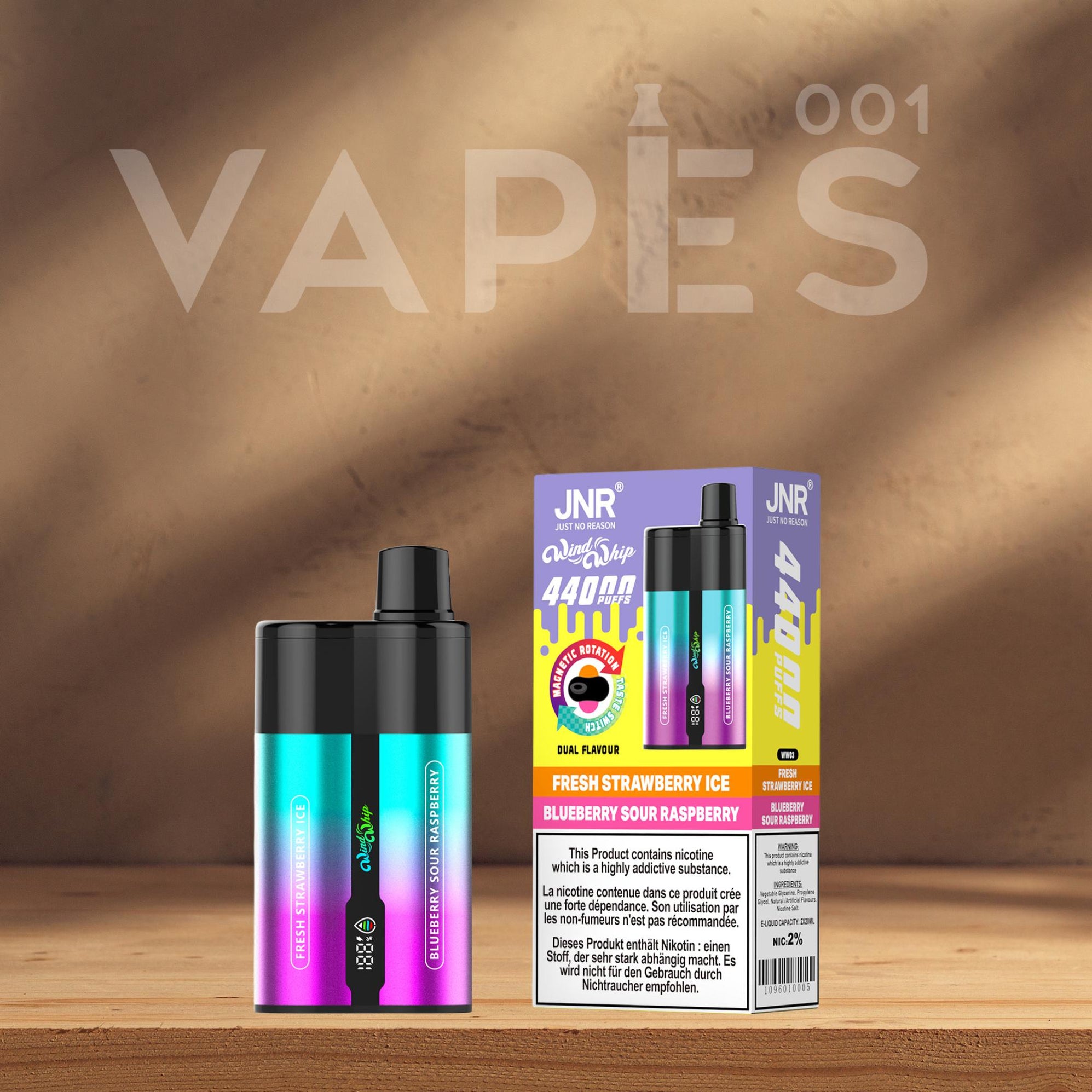 Välkomna JNR – WindWhip 44K – Engångs Vape / Disposable – 2% Nikotin ...
