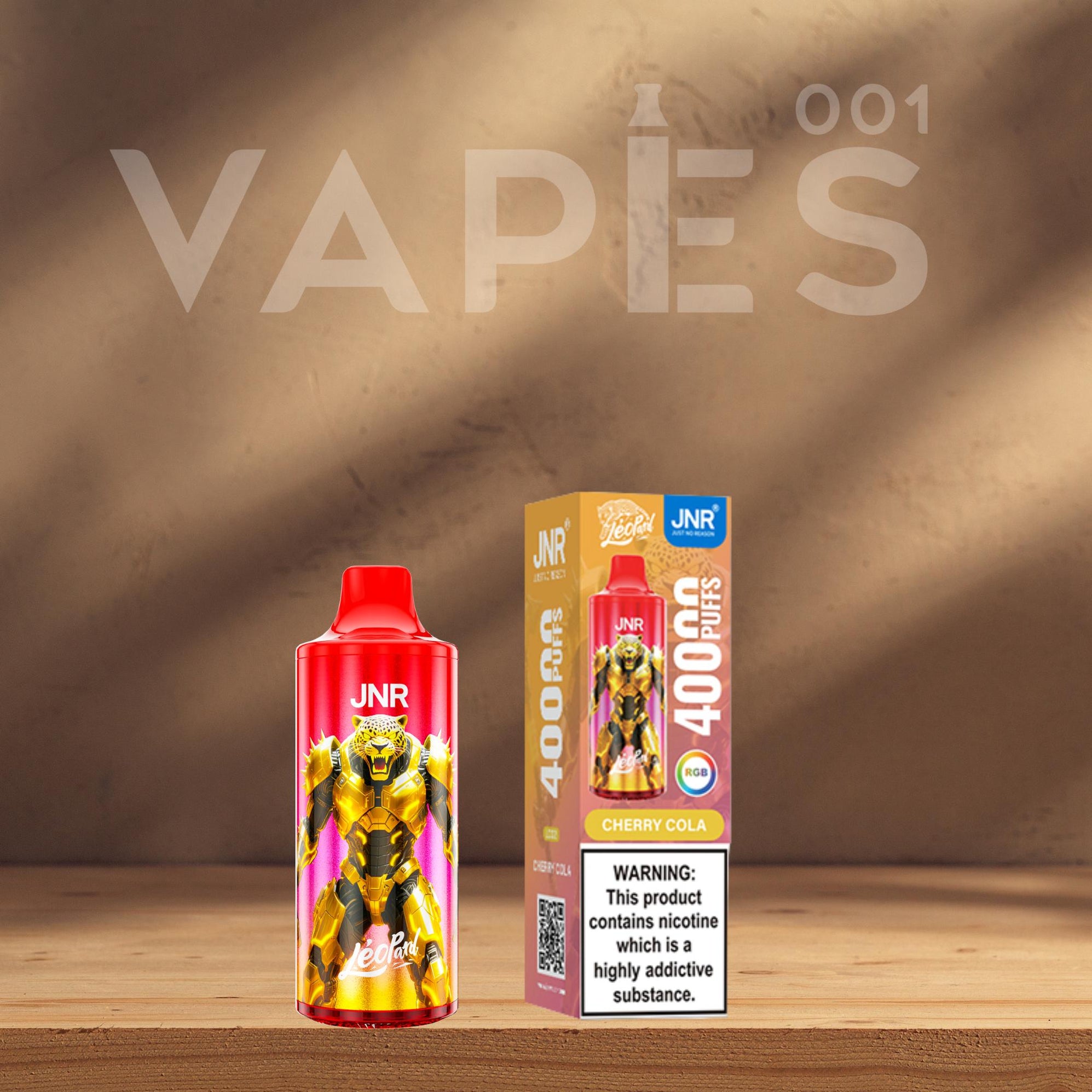 Home JNR – Léopard 40K – Disposable Vape / Puff JNR – 2% Nicotine